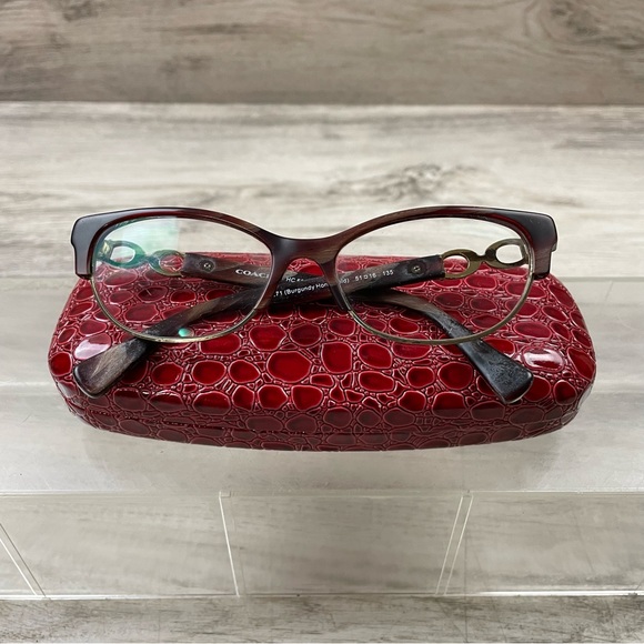 Coach | Accessories | Coach Hc563 527 Kitty Womens Burgundygold Cat Eye ...
